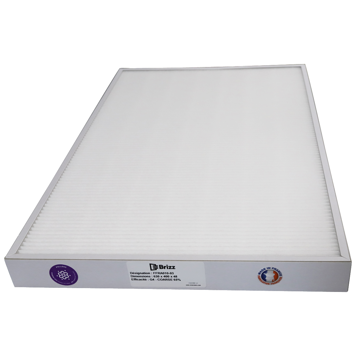 Filtre G4 compatible Ventilation FRANCE AIR Temperys